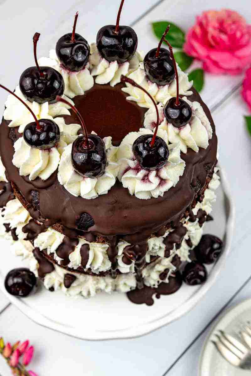 Mini Black Forest Cake (6 Inch Black Forest Cake Recipe)