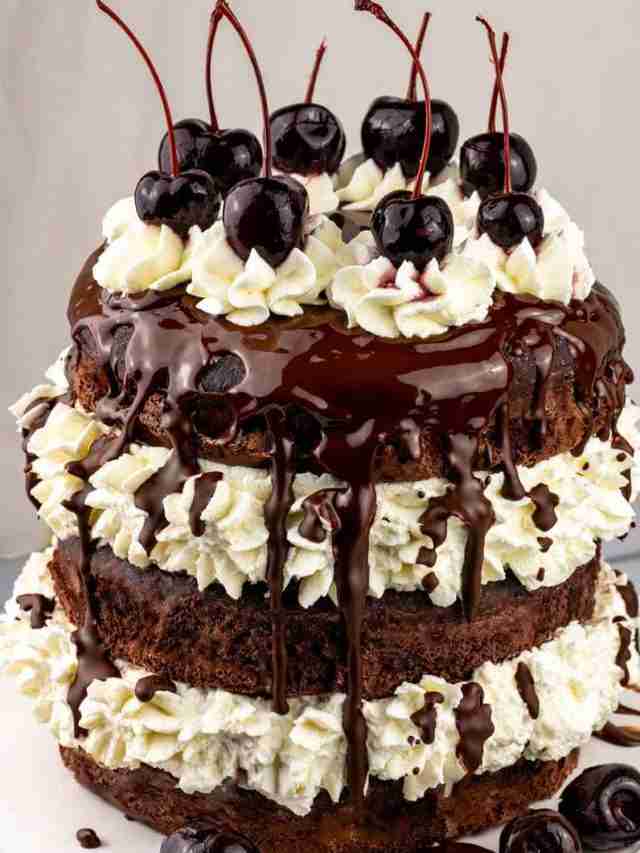 Mini Black Forest Cake (6 Inch Black Forest Cake Recipe)
