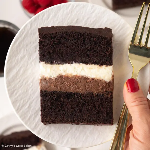 Costco Tuxedo Cake Recipe: White + Chocolate Mousse