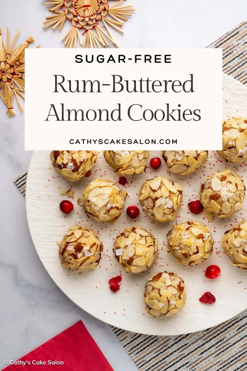 Rum Buttered Almond Cookies: Sugar Free NYT Recipe