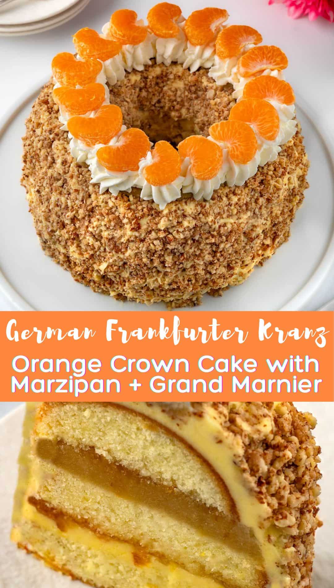 German Mandarin Orange Cake Recipe with Boozy Marzipan