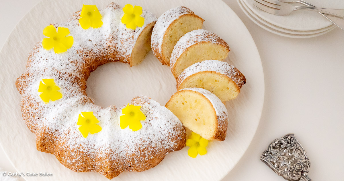 Potato Starch Lemon Cake Recipe: European “Sand Cake”