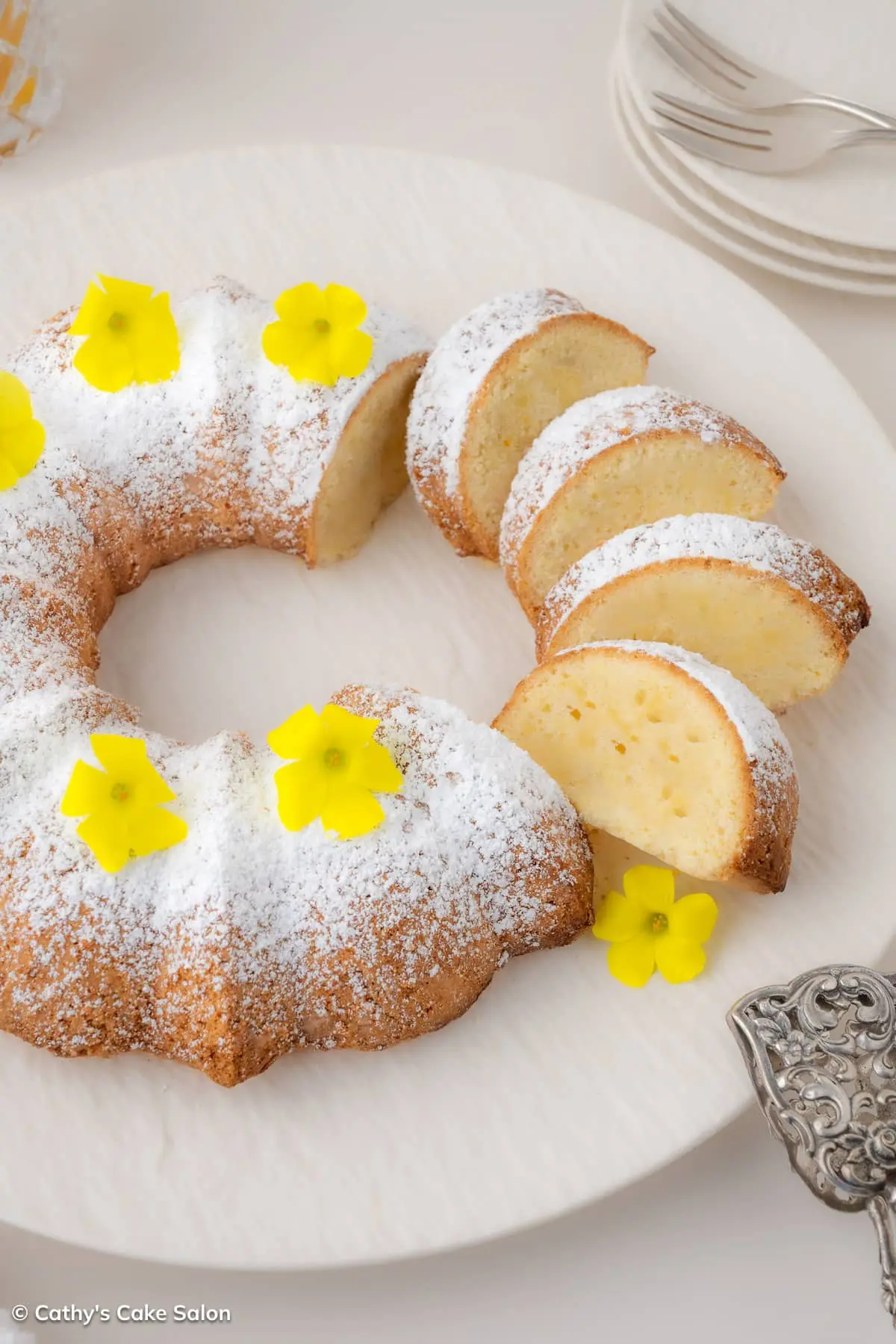 Potato Starch Lemon Cake Recipe: European “Sand Cake”