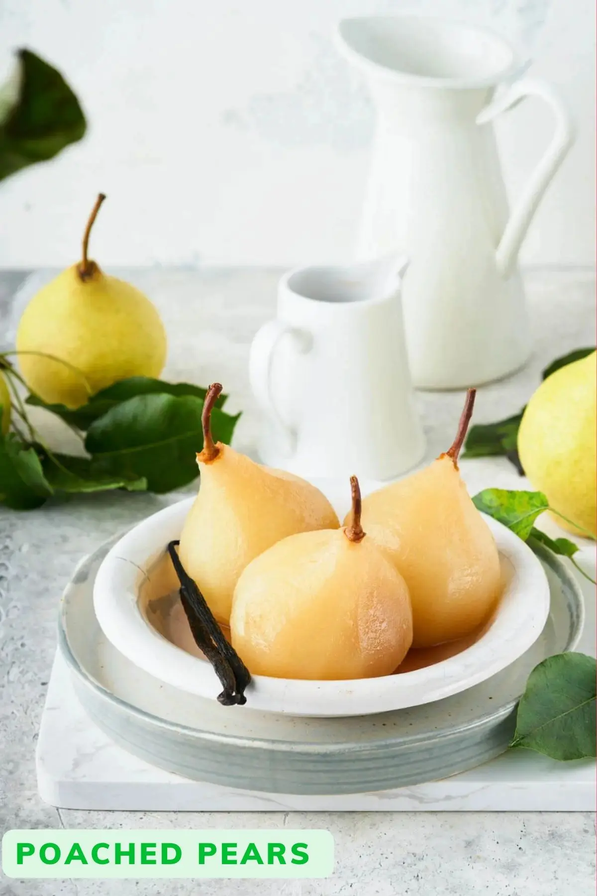 Poached Pears without Wine – Plus Delicious Pear Syrup