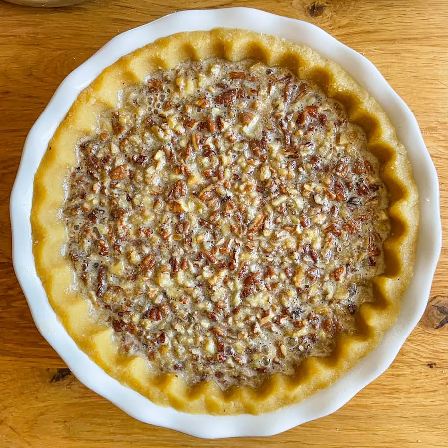 Pecan Walnut Pie Recipe in an Almond Flour Crust